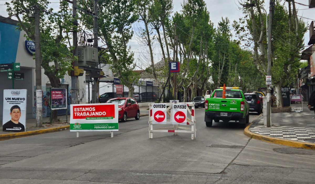Monte Grande: un tramo de la calle Arana está cerrado al tránsito por obras