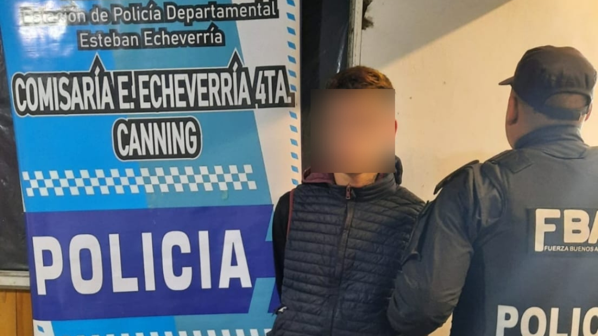 Esteban Echeverría: robó un celular, quedó filmado y lo detuvo la policía