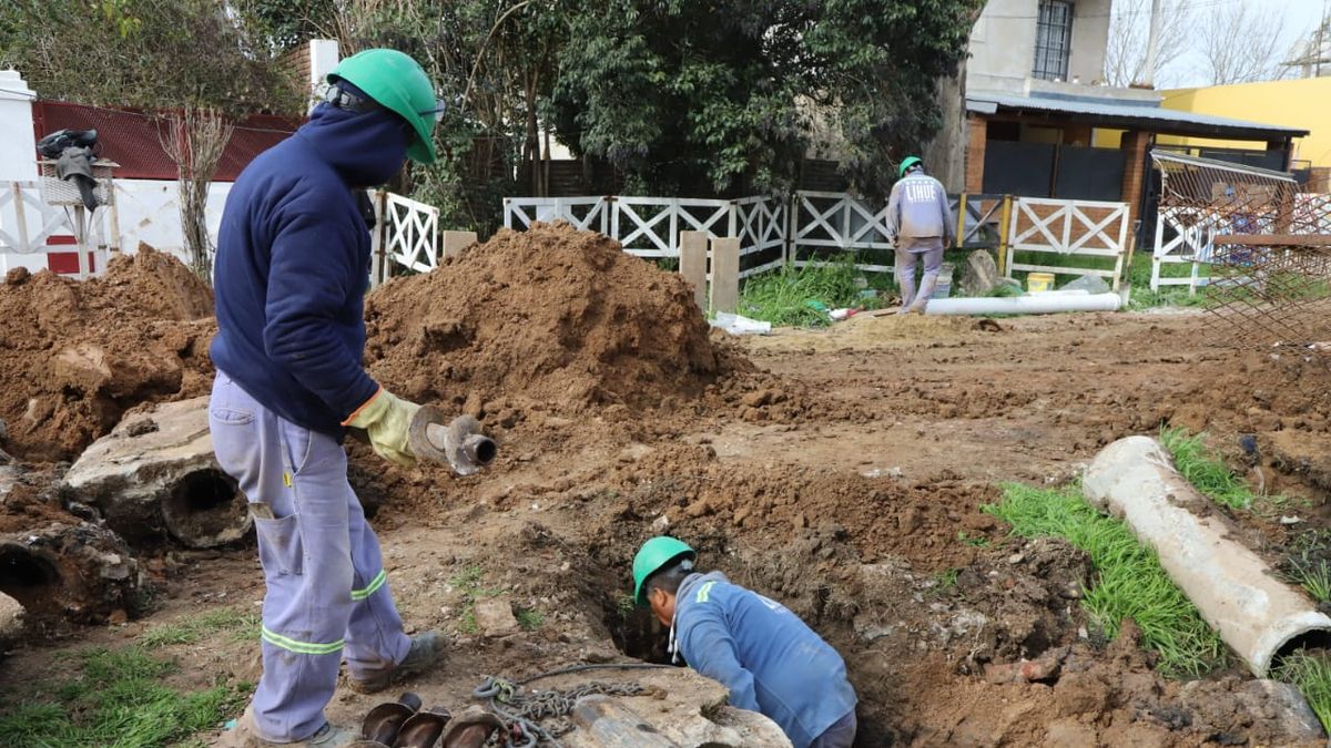 Esteban Echeverría: avanza la construcción de la nueva red cloacal