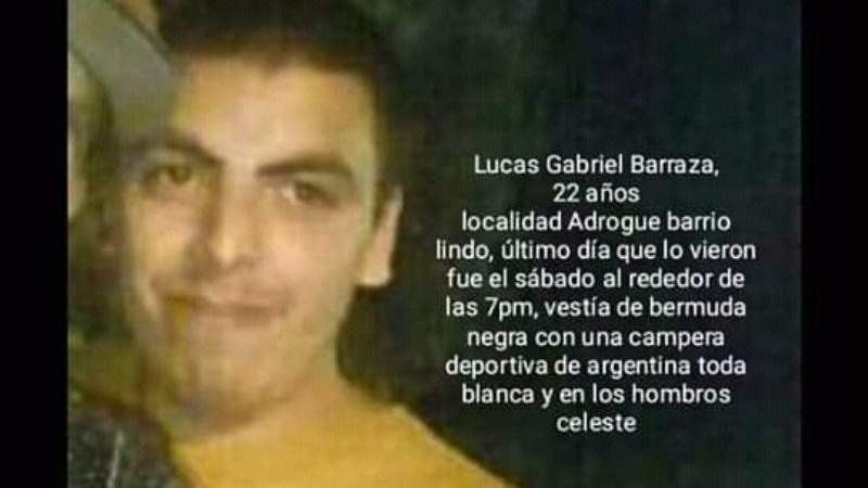 La familia Barraza espera encontrar a Lucas en una búsqueda incansable