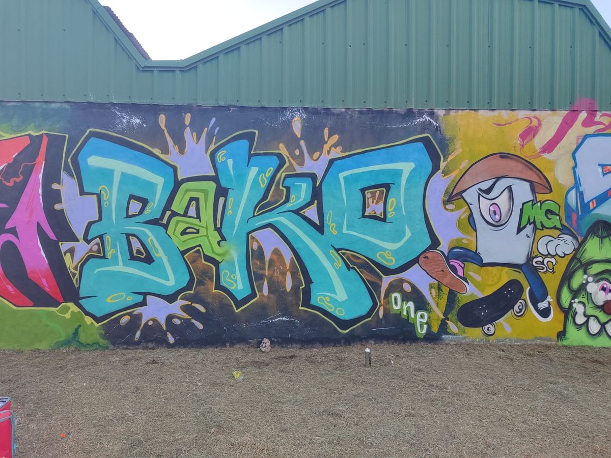 Monte Grande: artistas del graffiti pintaron un mural que representa a ...